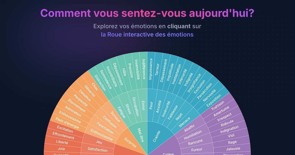 Entrez en lien avec vous-même | La Roue des Émotions